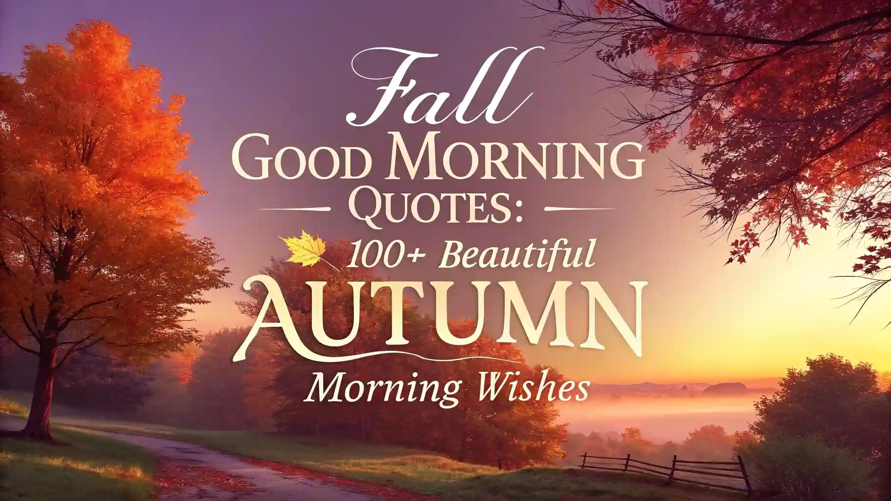 Fall Good Morning Quotes: 100+ Beautiful Autumn Morning Wishes
